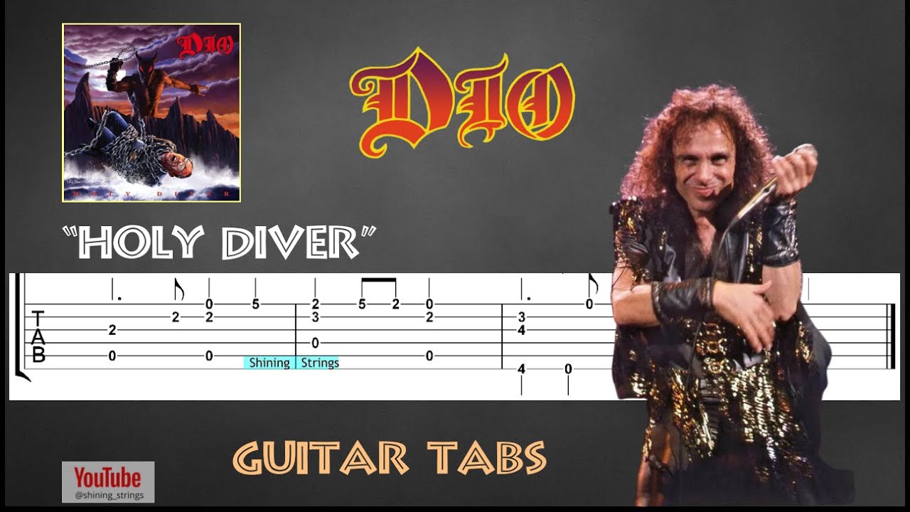 DIO - Holy Diver - Guitar Tab | Lesson | Cover | Tutorial | - YouTube