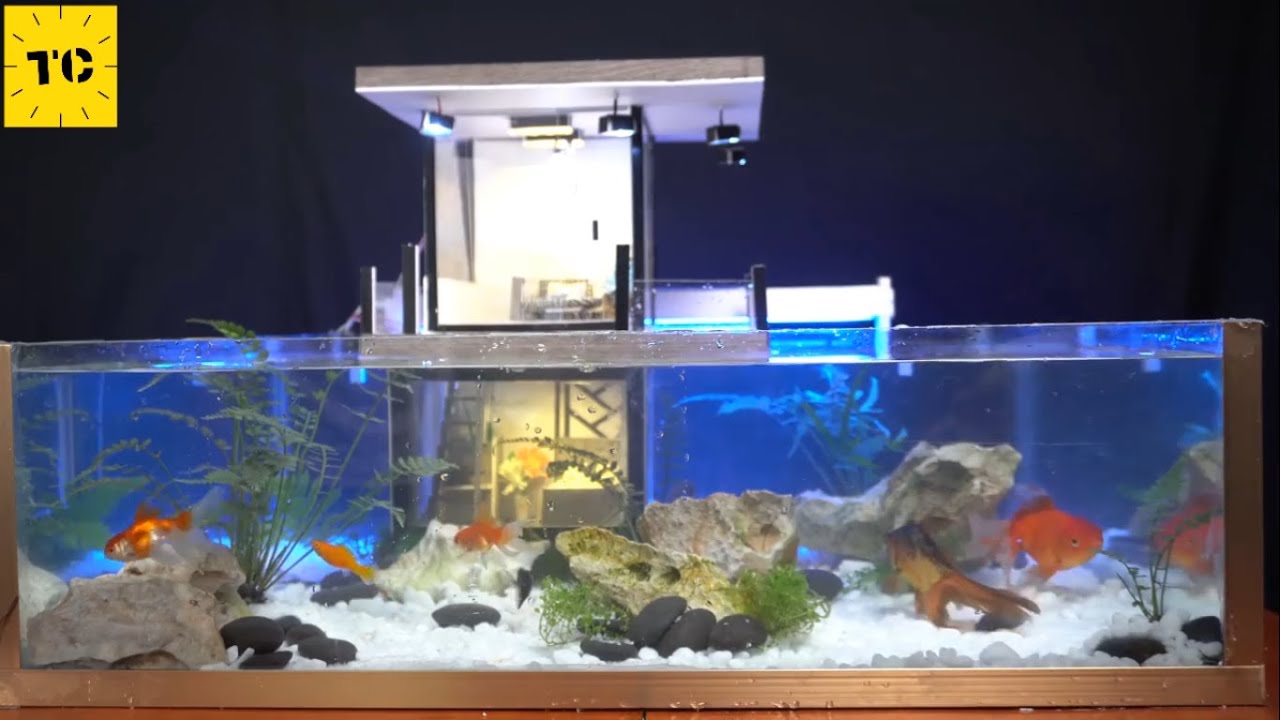 Awesome Aquarium Mini House | From Foundation To Last Detail | 100 Hrs ...