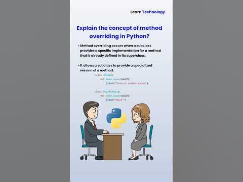 Method Overriding in Python | Python Interview Questions | #python # ...