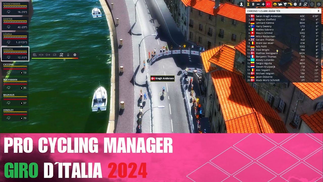 Pro Cycling Manager I Saison 2024 I 1.Etappe Giro d´Italia - Pogacar ...