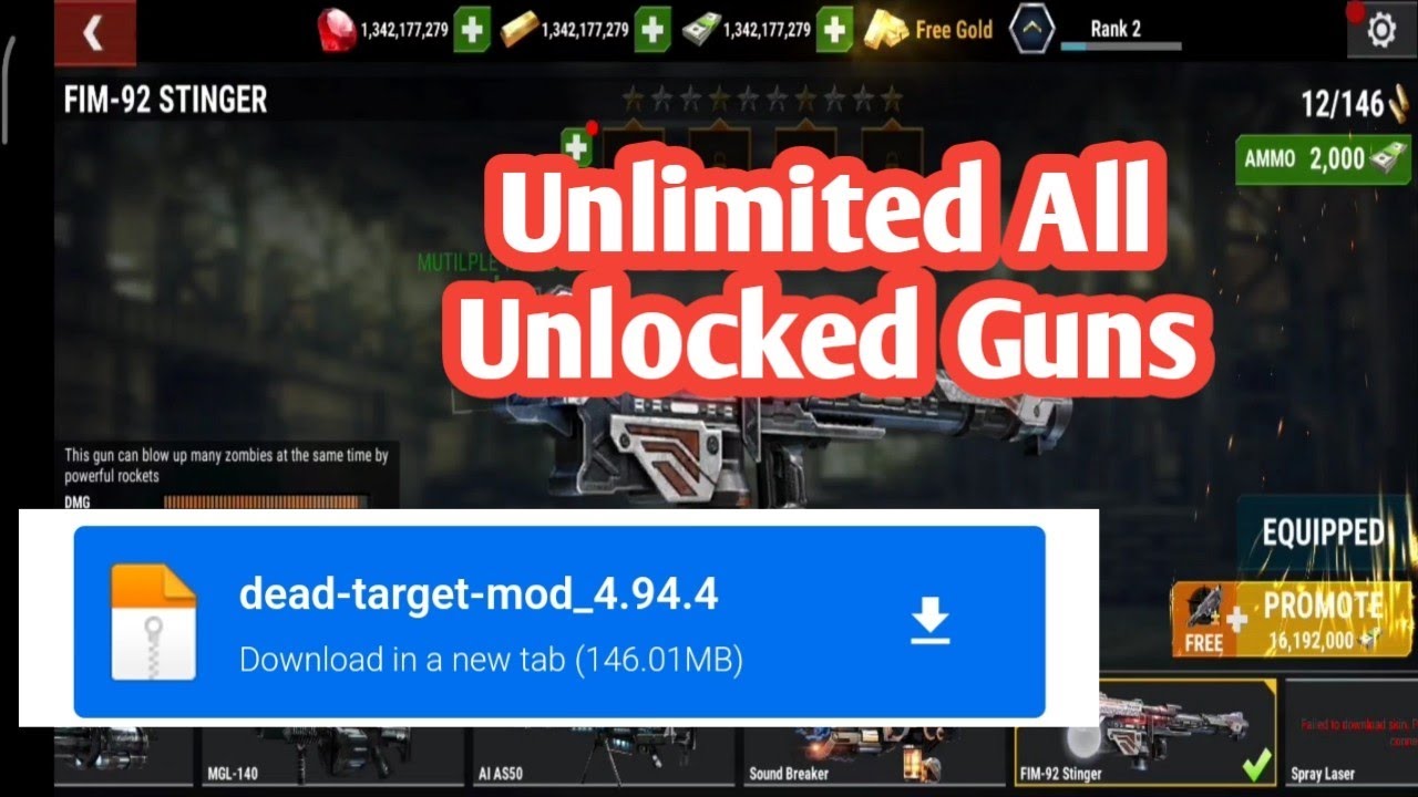 How to download Dead Target mod apk v4.94.4 - Mediafire - YouTube