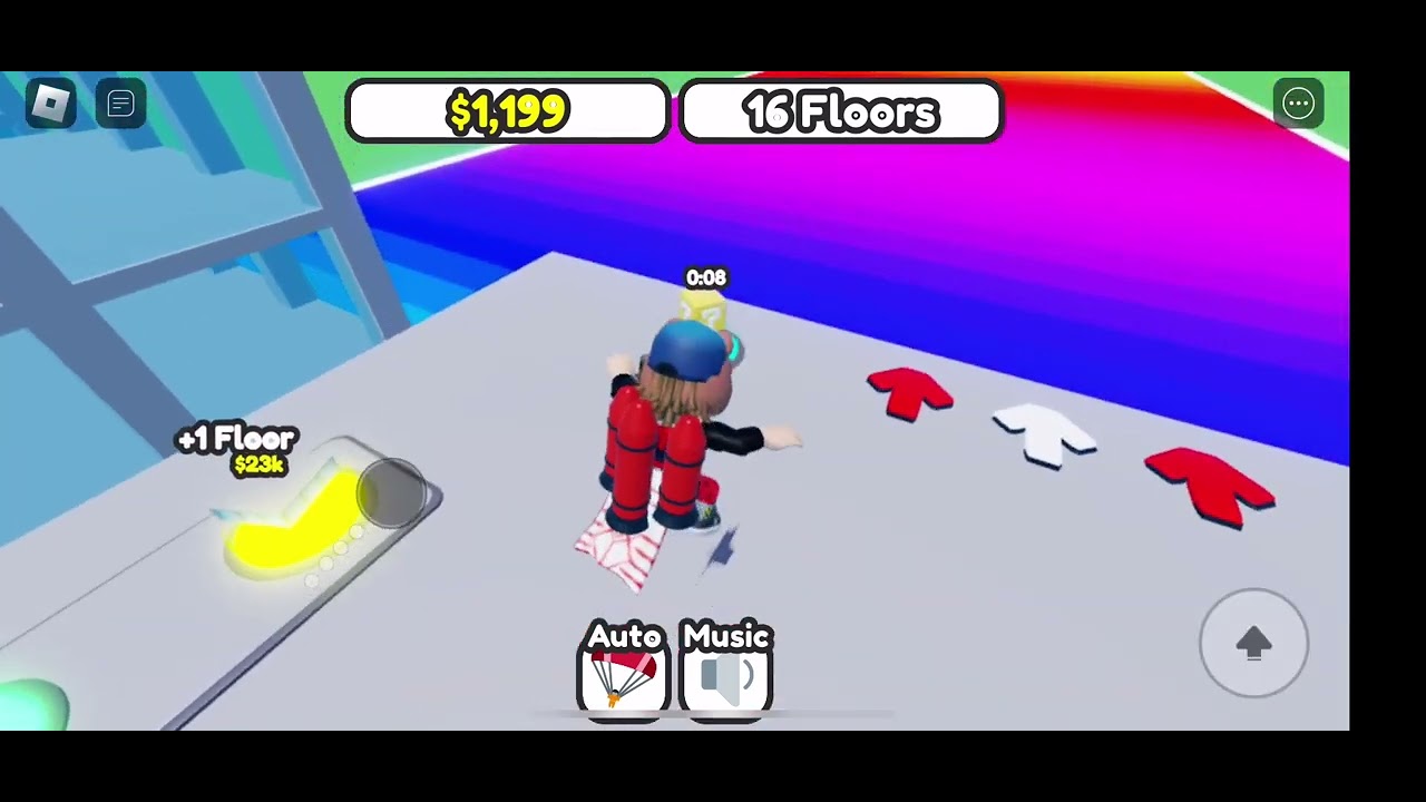 Skydiving off a building in Roblox - YouTube