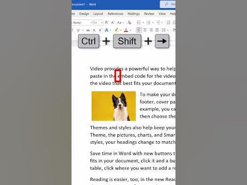5 Keyboard Shortcuts to Select Text in Microsoft Word #shorts - YouTube
