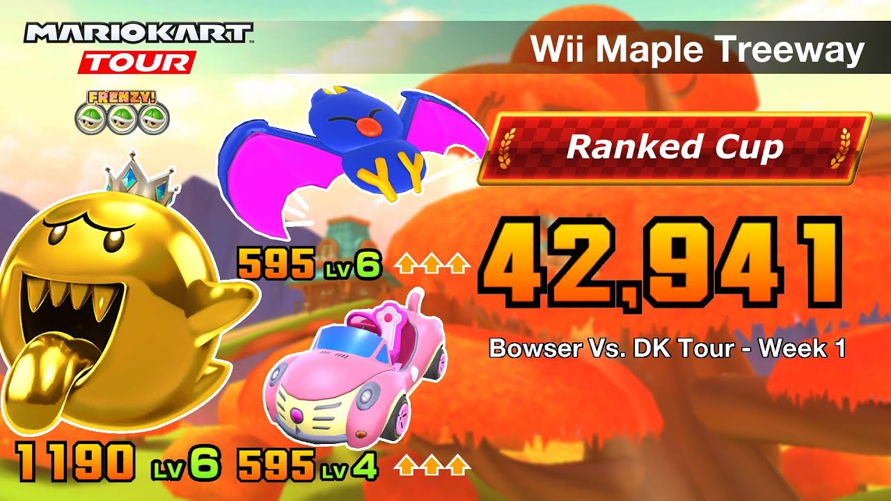 Nonstop Combo on Wii Maple Treeway | Ranked Cup | Mario Kart Tour - YouTube