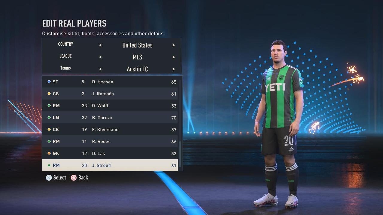 FIFA 23 PS5 - AUSTIN FC - PLAYER FACES AND RATINGS - 4K60FPS GAMEPLAY ...