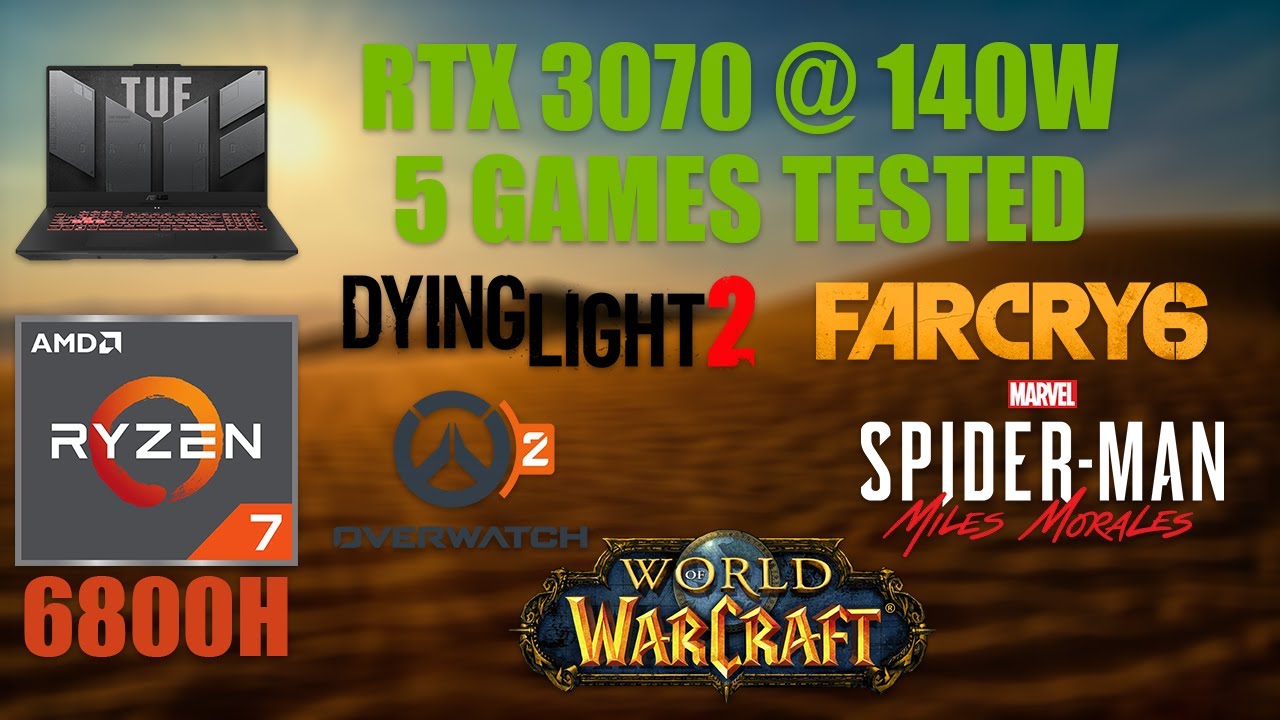 ASUS A17 | RYZEN 7 6800H | RTX 3070 | 5 GAMES TESTED #farcry6 # ...