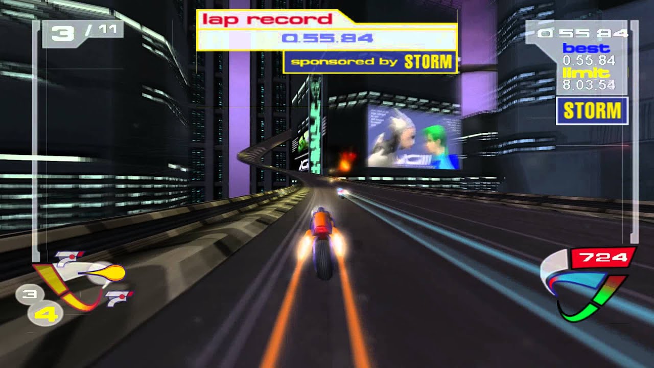 XGIII: Extreme G Racing Gameplay 1500G HD 1080p - YouTube