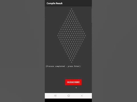 Create Diamond pattern #coding #python #python3 #youtubeshorts #viralshorts #computer #science # ...