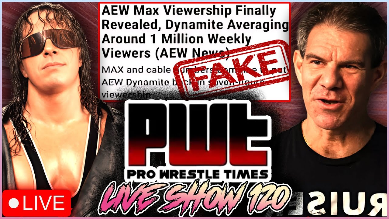 PWT Live Show #120 - Bret Hart Buries AEW, Booker T Confronts Swerve, Fake Dynamite Max Numbers ...