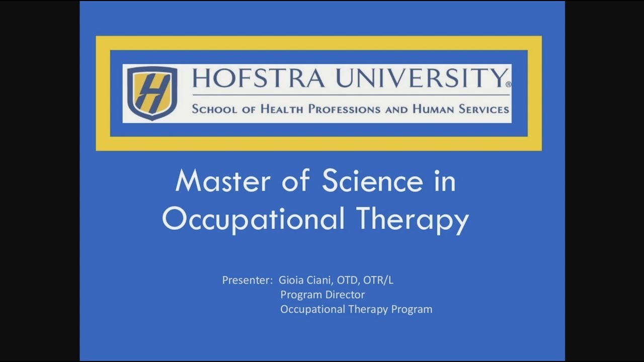 Graduate Program in Occupational Therapy - YouTube