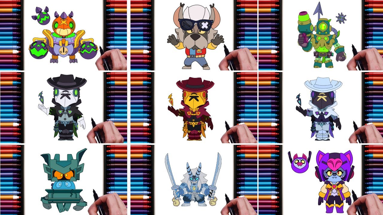 All 2025 Brawloween Skins Drawing Collection 🎨 | Brawl Stars Halloween ...