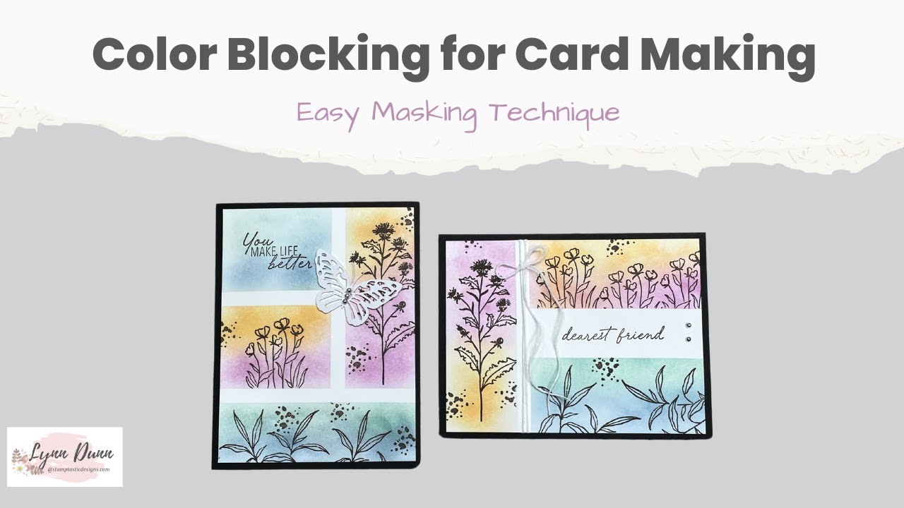 Color Blocking for Card Making - YouTube