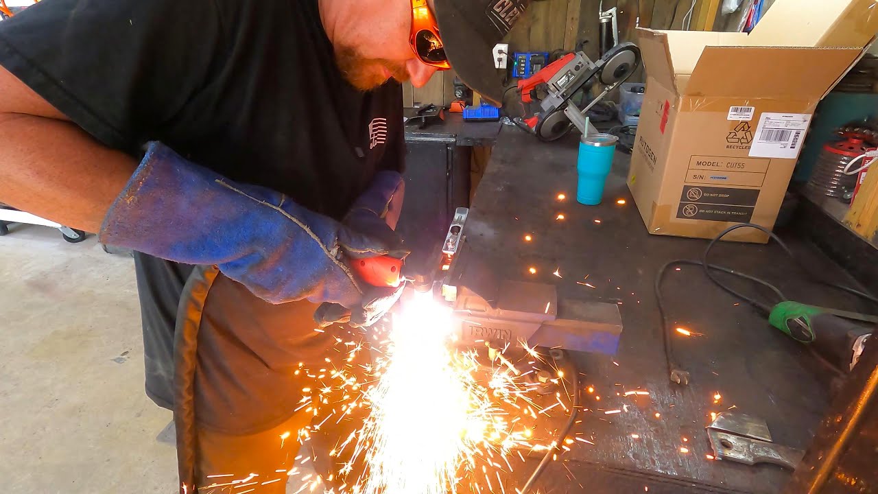 Will it Cut 5/8" Steel? - Autogen 55Amp Plasma Cutter Test - YouTube