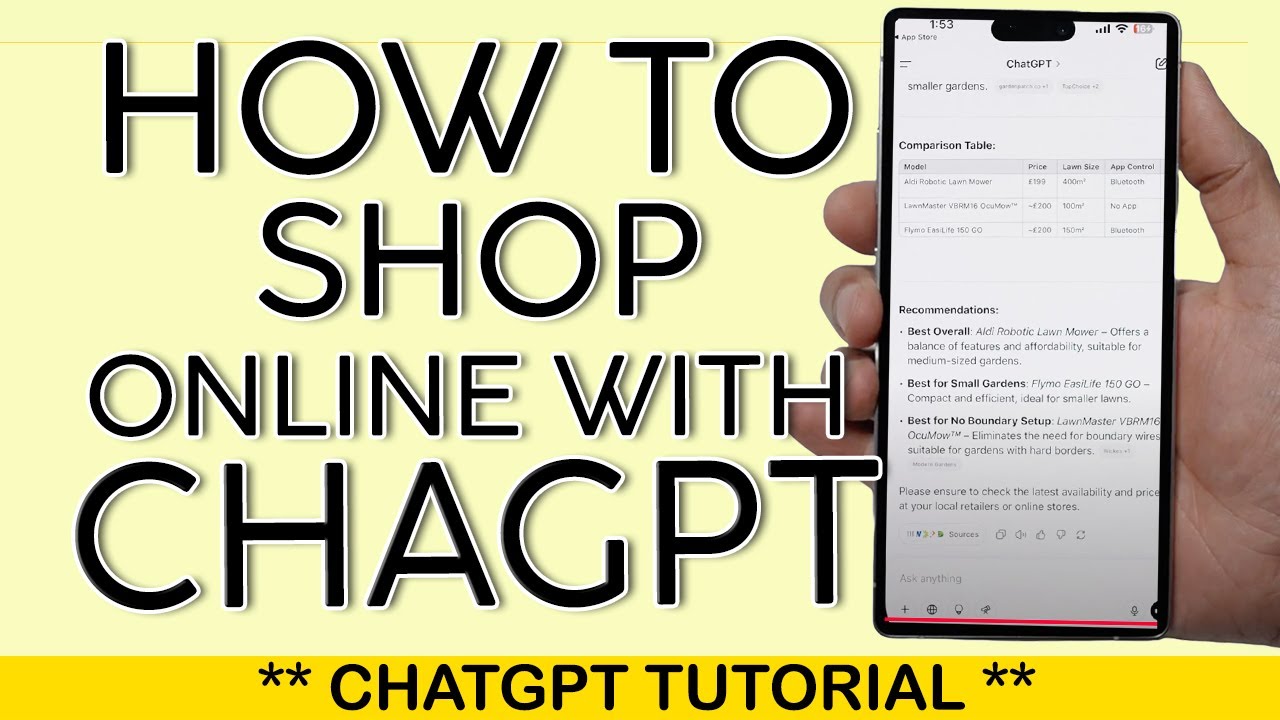 How to Use CHAGPT to Shop for Items Online | Research for Products with ...