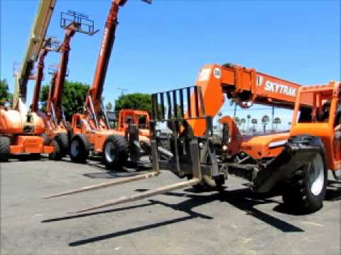Sold! 2006 Skytrak JLG 10042 Telescopic Reach Forklift 10K 4x4 bidadoo ...