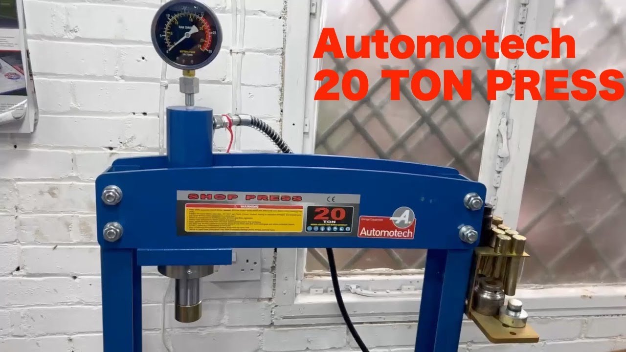 Automotech 20 TON HYDRAULIC PRESS AS-3004A - YouTube