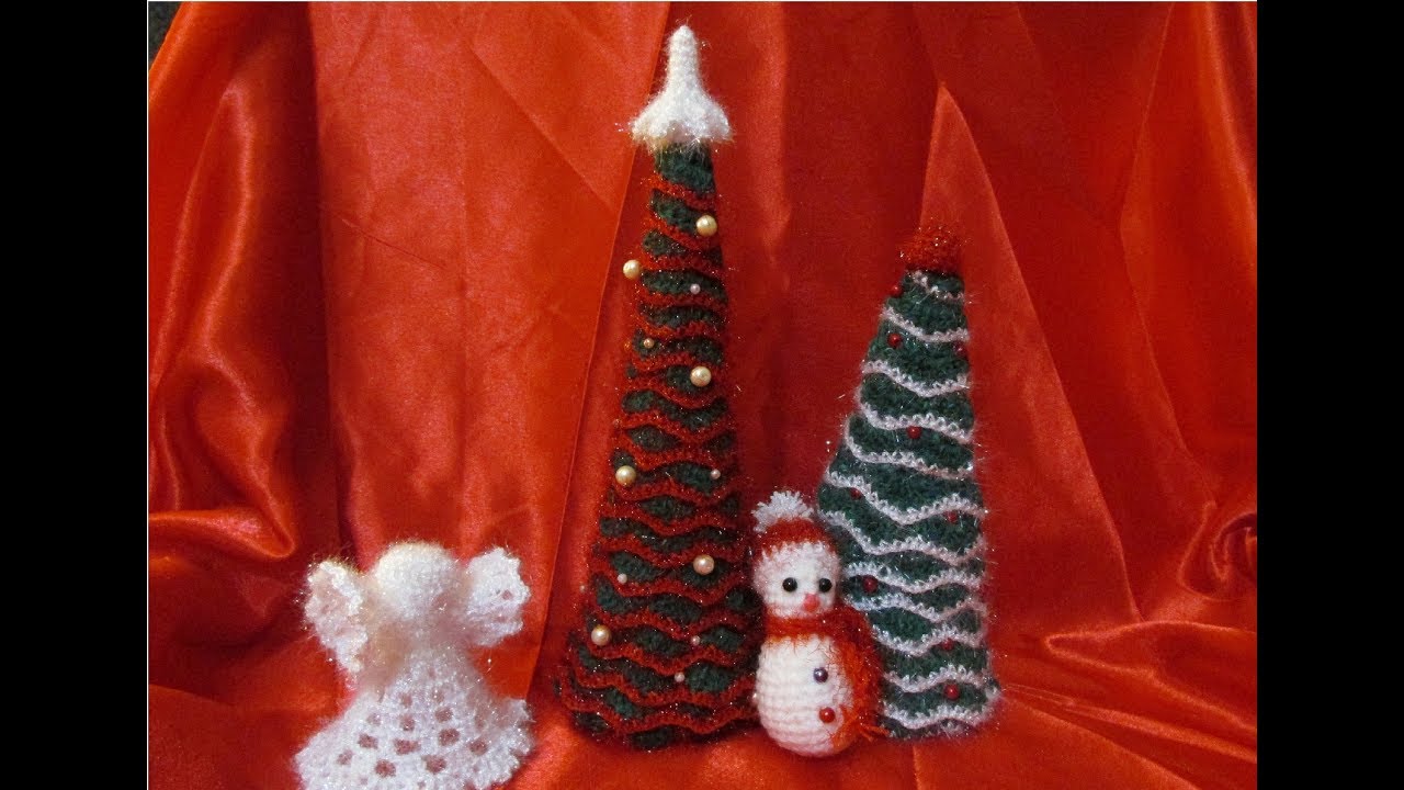 Decorațiuni - Brăduț croșetat - YouTube
