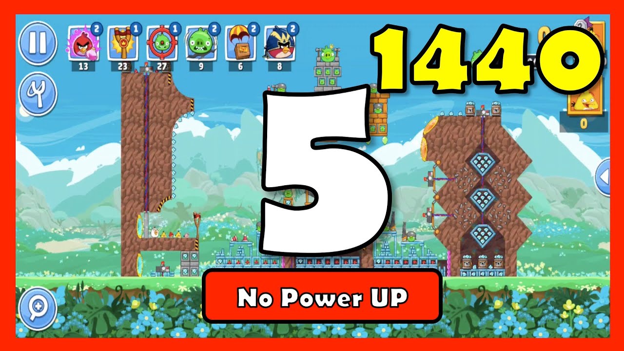 Angry Birds Friends Level 5 Tournament 1440 NO POWER UP walkthrough ...
