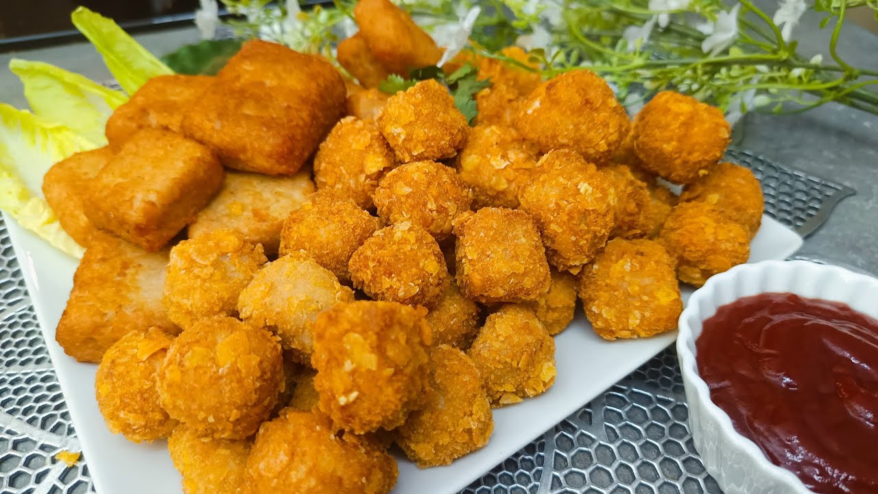 Chicken Nuggets Recipe | Homemade Chicken Nuggets | How to Make Nuggets ...