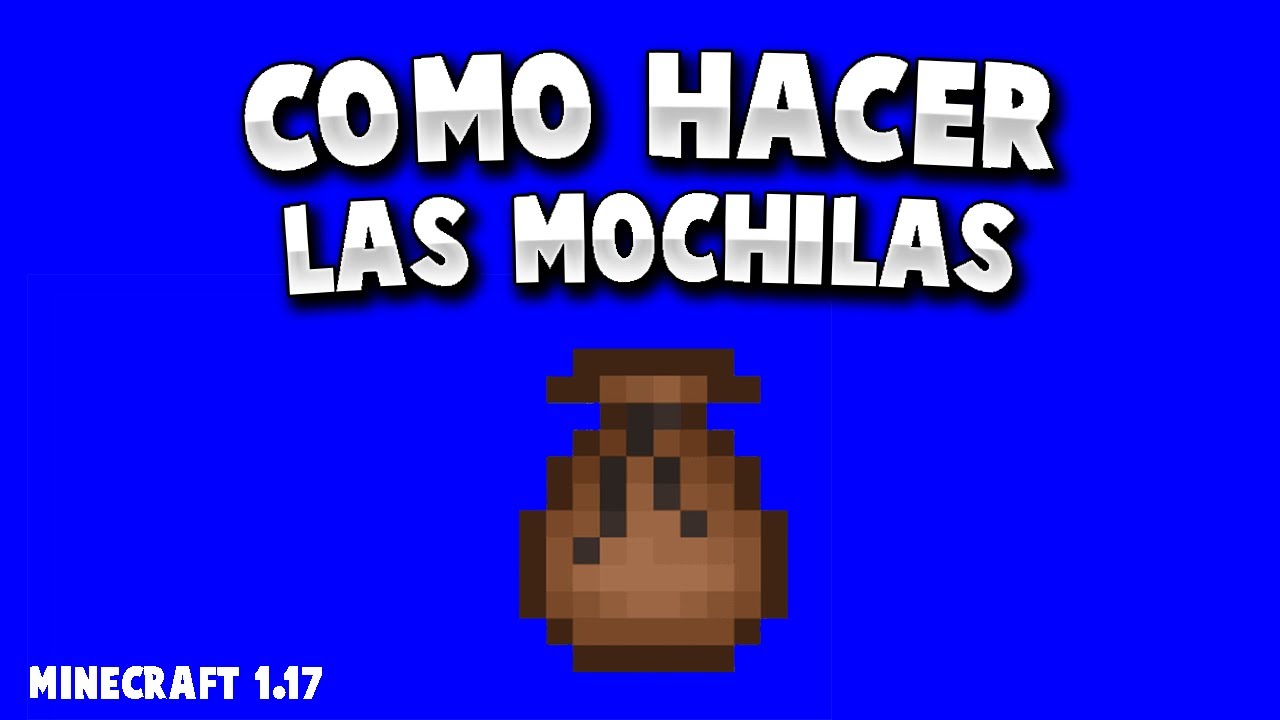 Como hacer una mochila/bolsa en Minecraft (sin mods) | Minecraft 1.20 ...