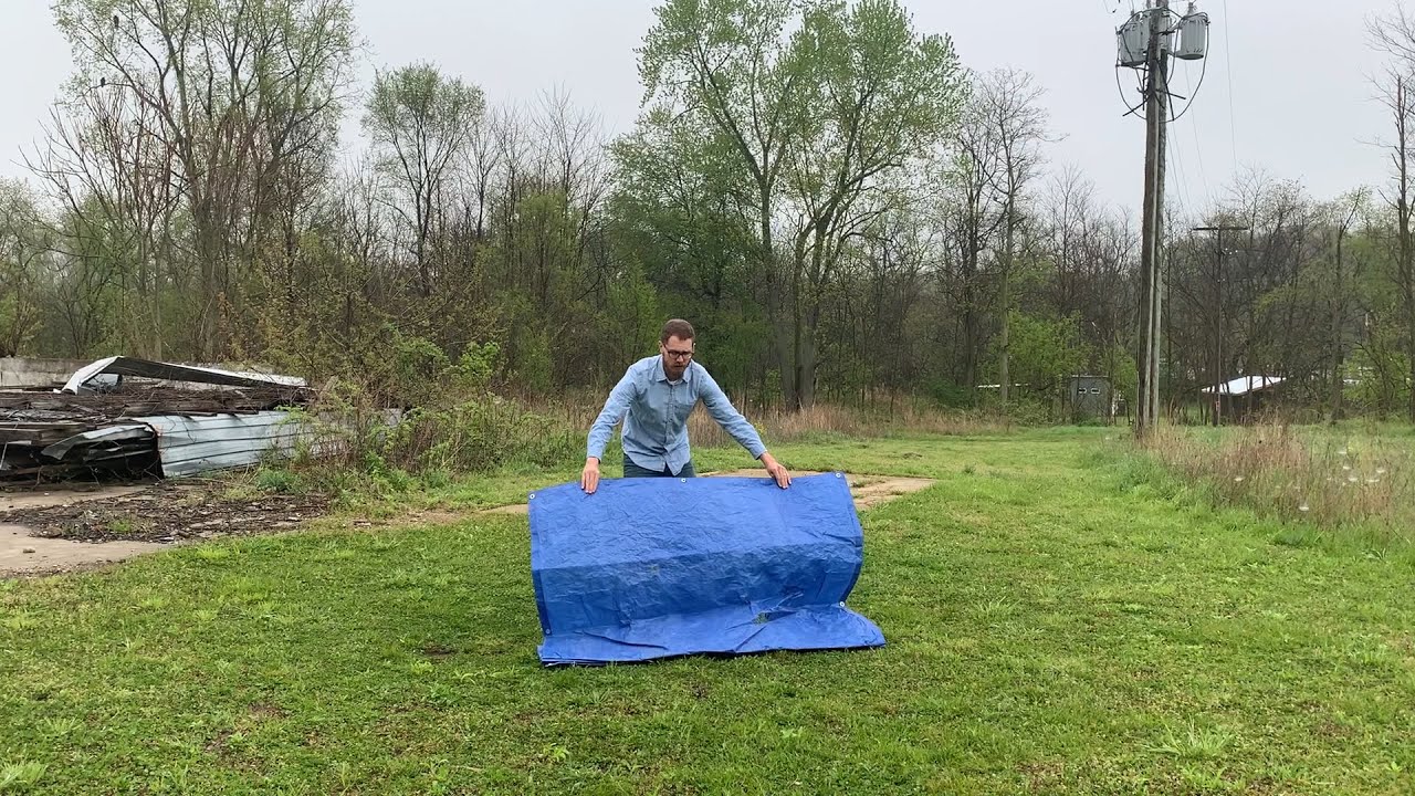 Unfolding a Tarp - Episode 6 - The Forward Fold - YouTube