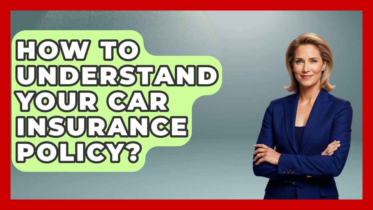 How To Understand Your Car Insurance Policy? - Auto Coverage Explained ...