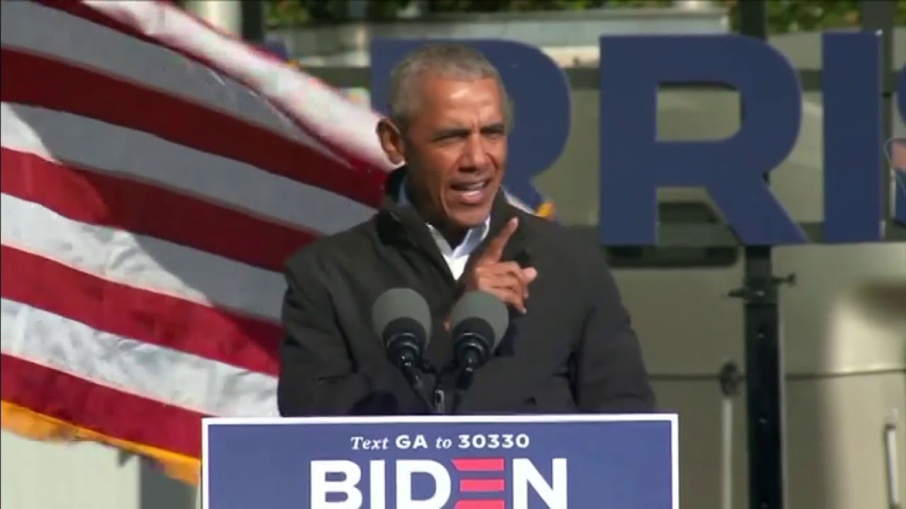 Barack Obama stumps for Joe Biden in Miami-Dade County - YouTube