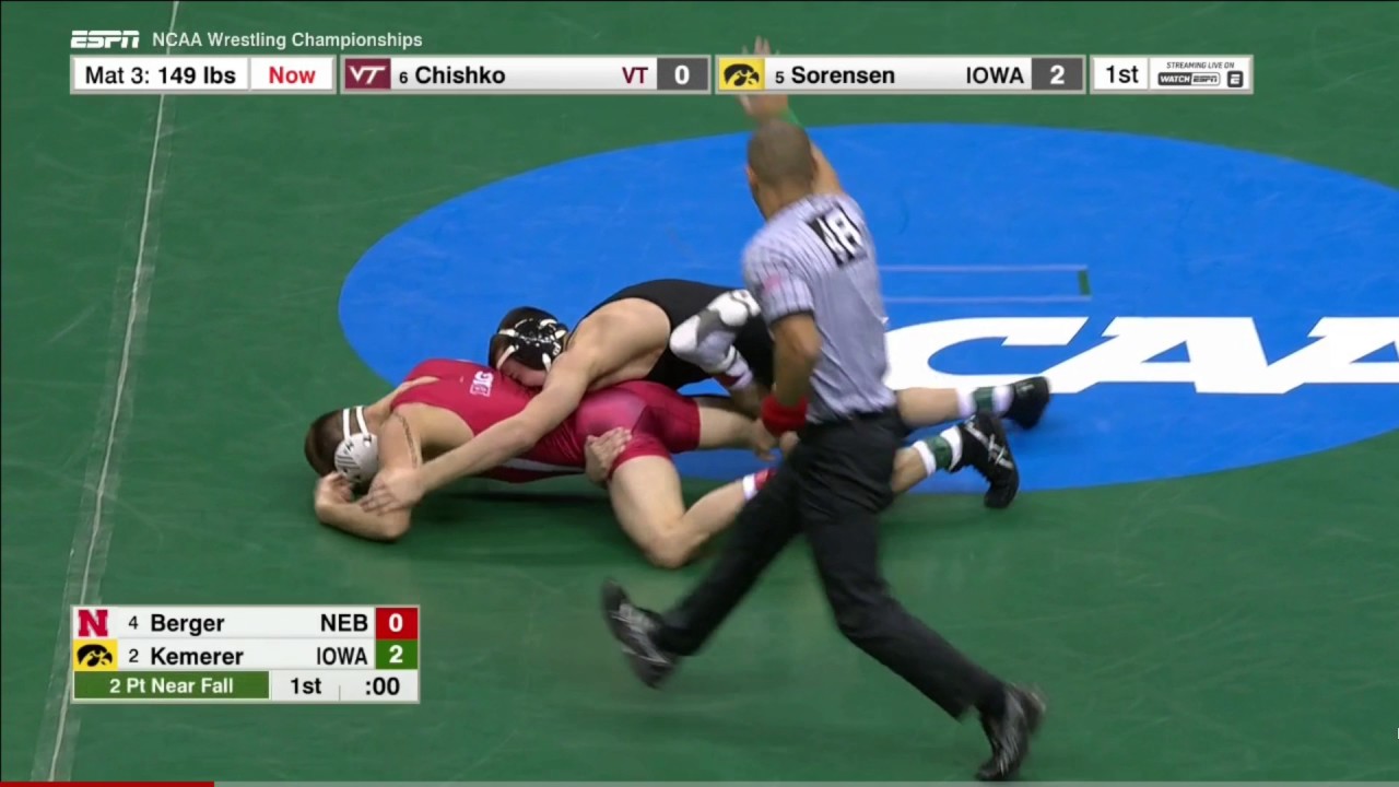 2017 NCAA Wrestling 157lbs: Michael Kemerer (Iowa) vs Tyler Berger ...