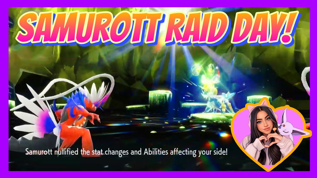VOD: SAMUROTT RAID DAY! | Pokemon Scarlet & Violet - YouTube