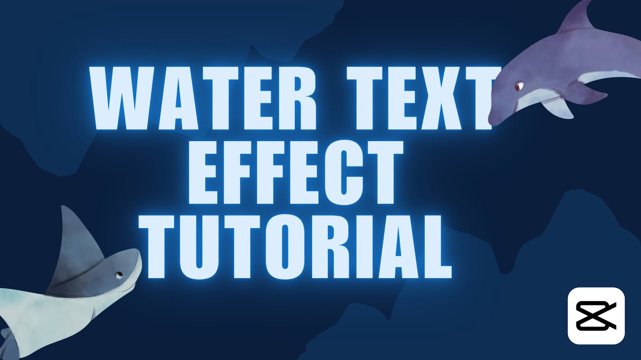Want To Create This Water Animated Text Effect For Your Videos On ...