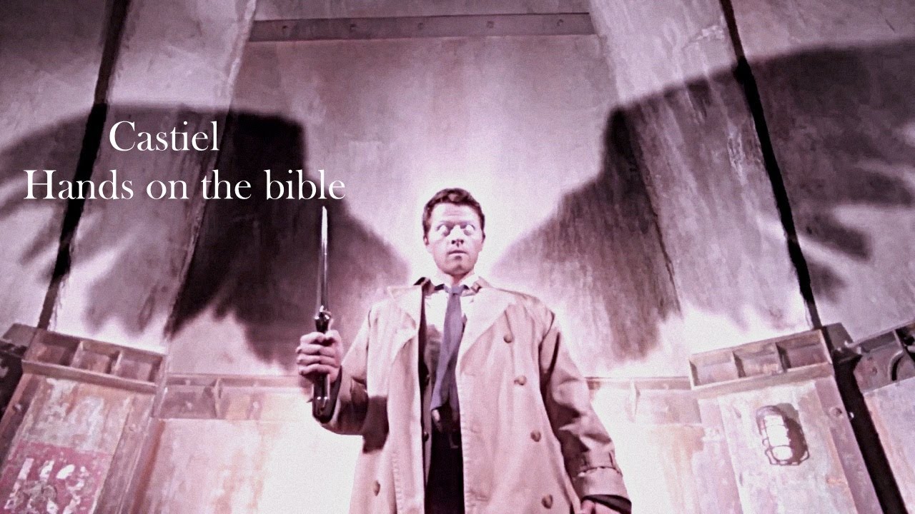 Castiel - Hands on the bible - YouTube