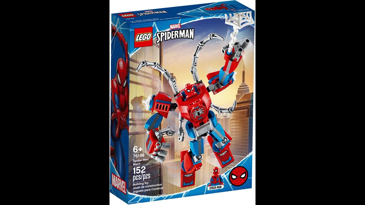 Lego Builds Spiderman Mech 76146 - YouTube