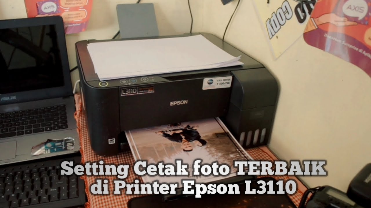 Settingan Cetak Foto Terbaik di Printer Epson L3110 - YouTube