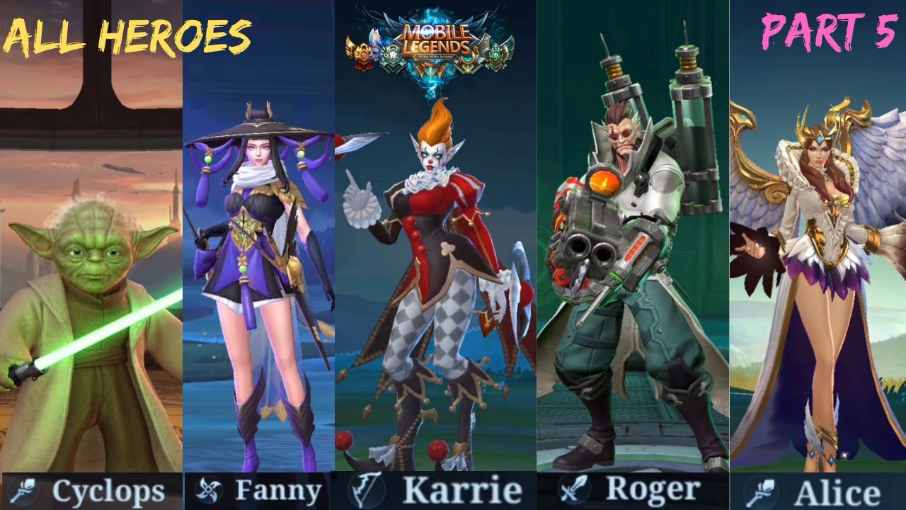 All Heroes Mobile Legends Bang Bang in 2021 - MLBB All Hero Animation ...