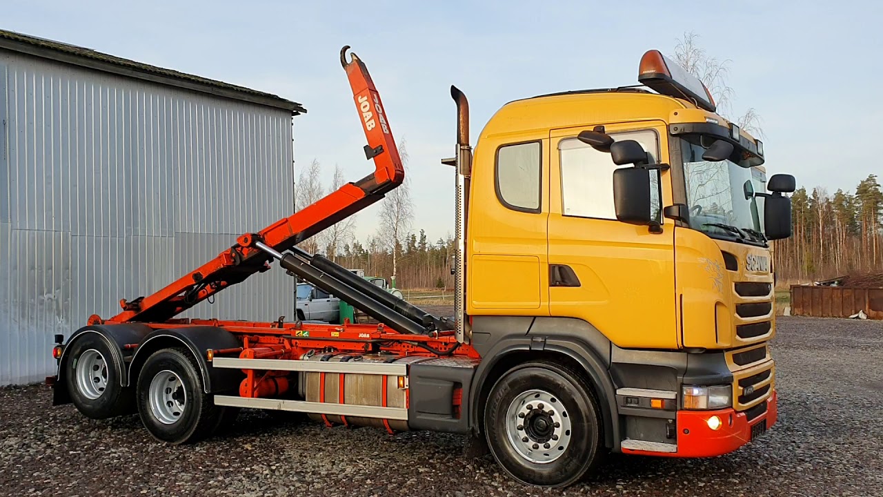 SCANIA R480, HOOKLIFT, BALTIC TRUCK OÜ - YouTube