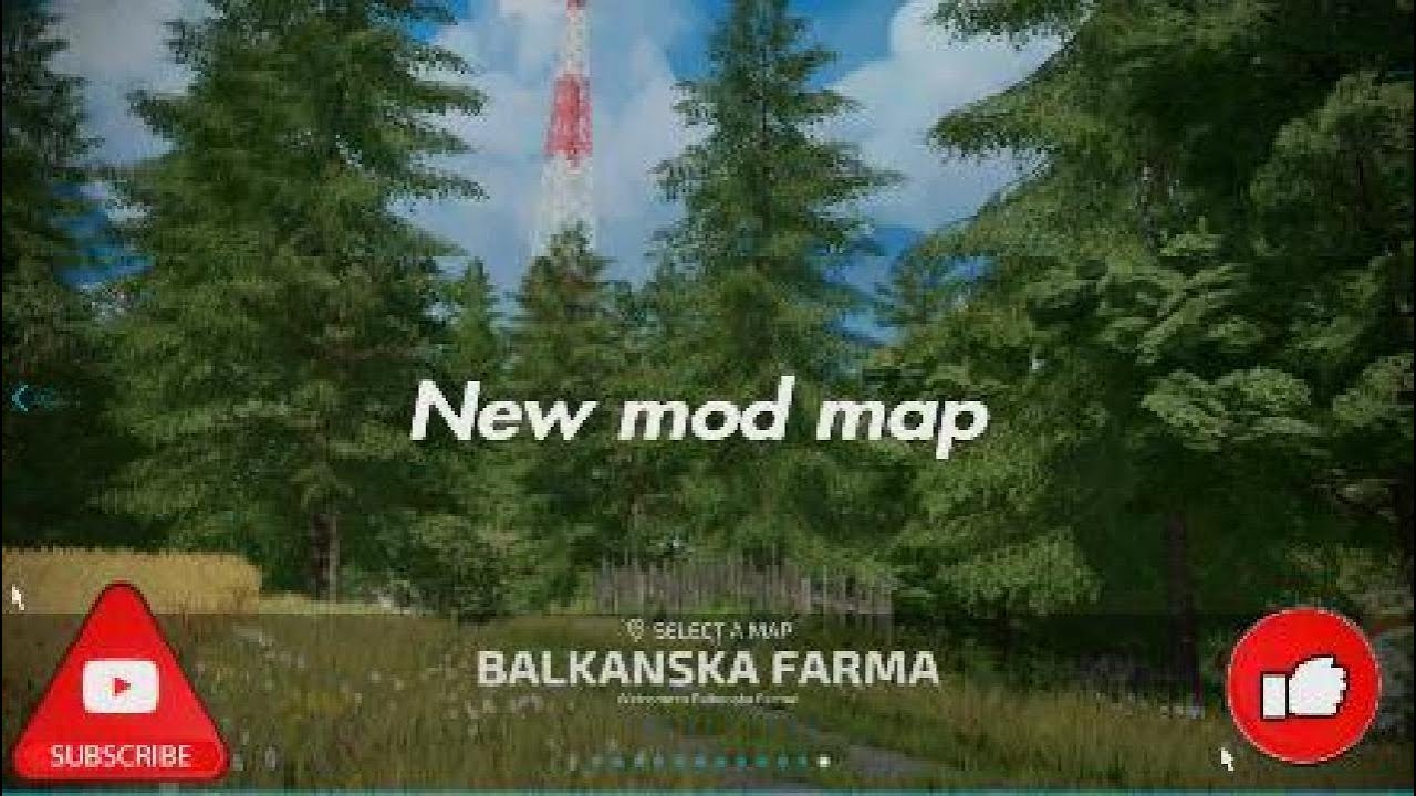 Farming simulator 22///New mod map///BALKANSKA FARMA///Map tour - YouTube