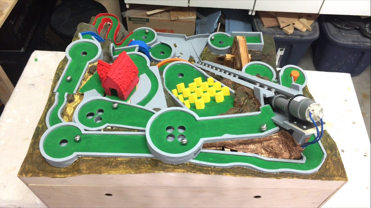 Mini Golf Marble Machine Build, Part 19 (Building the Backside) - YouTube