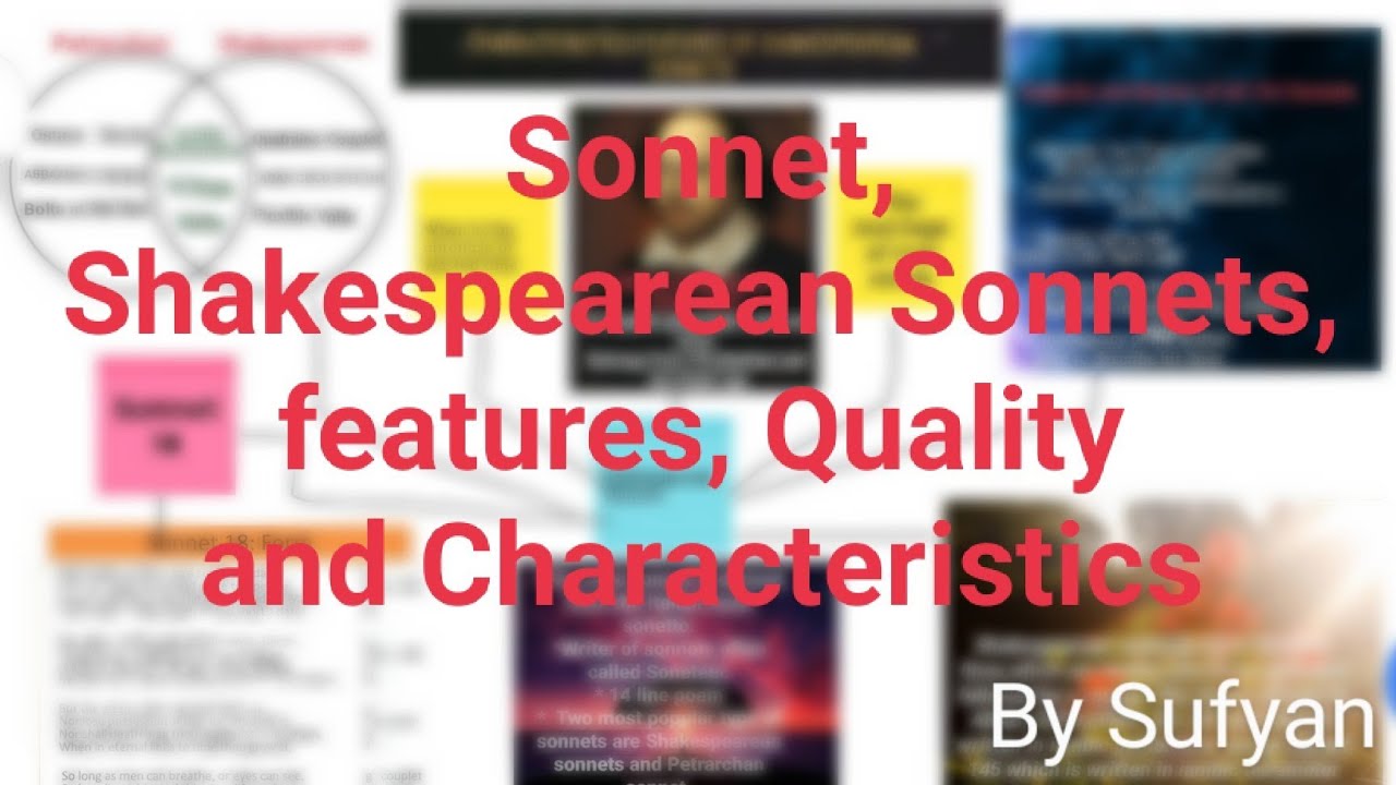 Shakespearean Sonnets | Sonnet | Characteristics and Features of Shakespearean Sonnets - YouTube