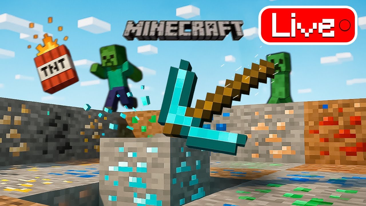 🔴 Falling PIckaxe Chat Controlled Game - YouTube