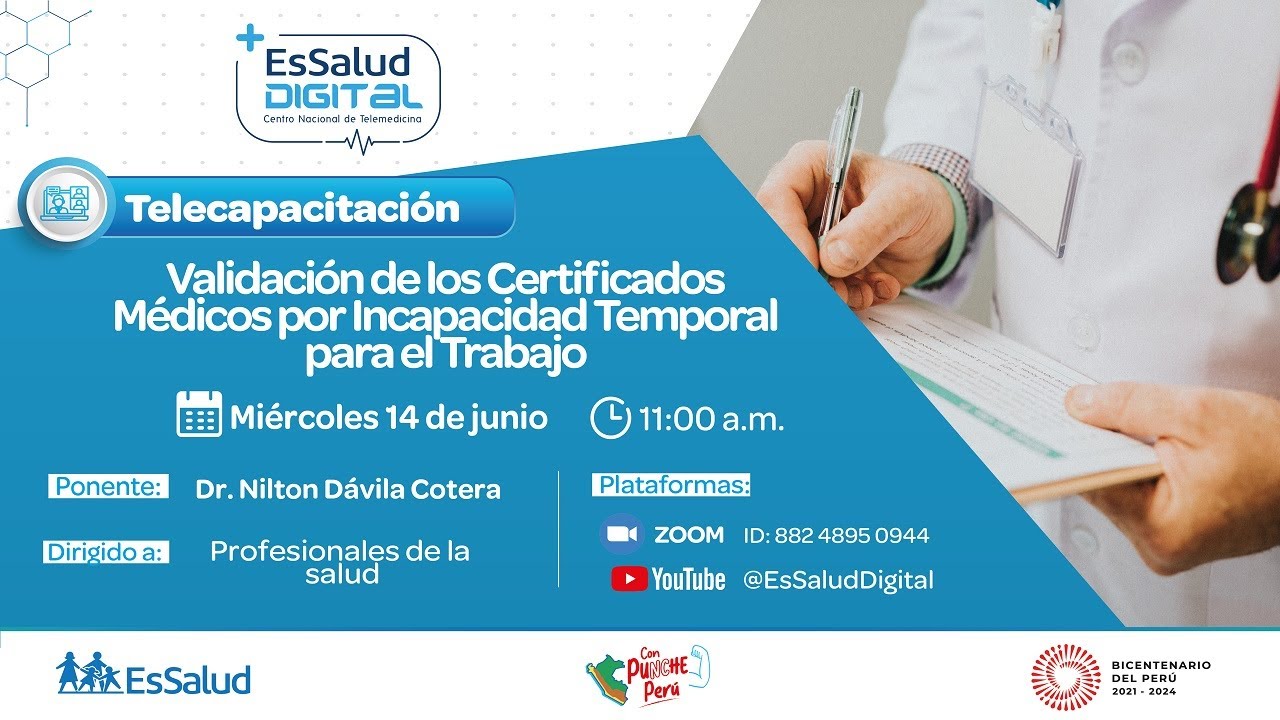 Validación de los Certificados Médicos por Incapacidad Temporal para el ...