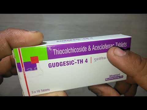 Gudgesic TH 4 Tablets Treatment Of Low Back Pain & Musculoskeletal Spasm & review in English