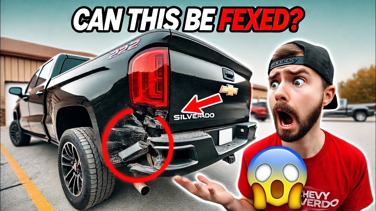 Genius Hack to Fix a Bent Chevy Silverado Bumper in 1 Minute! - YouTube