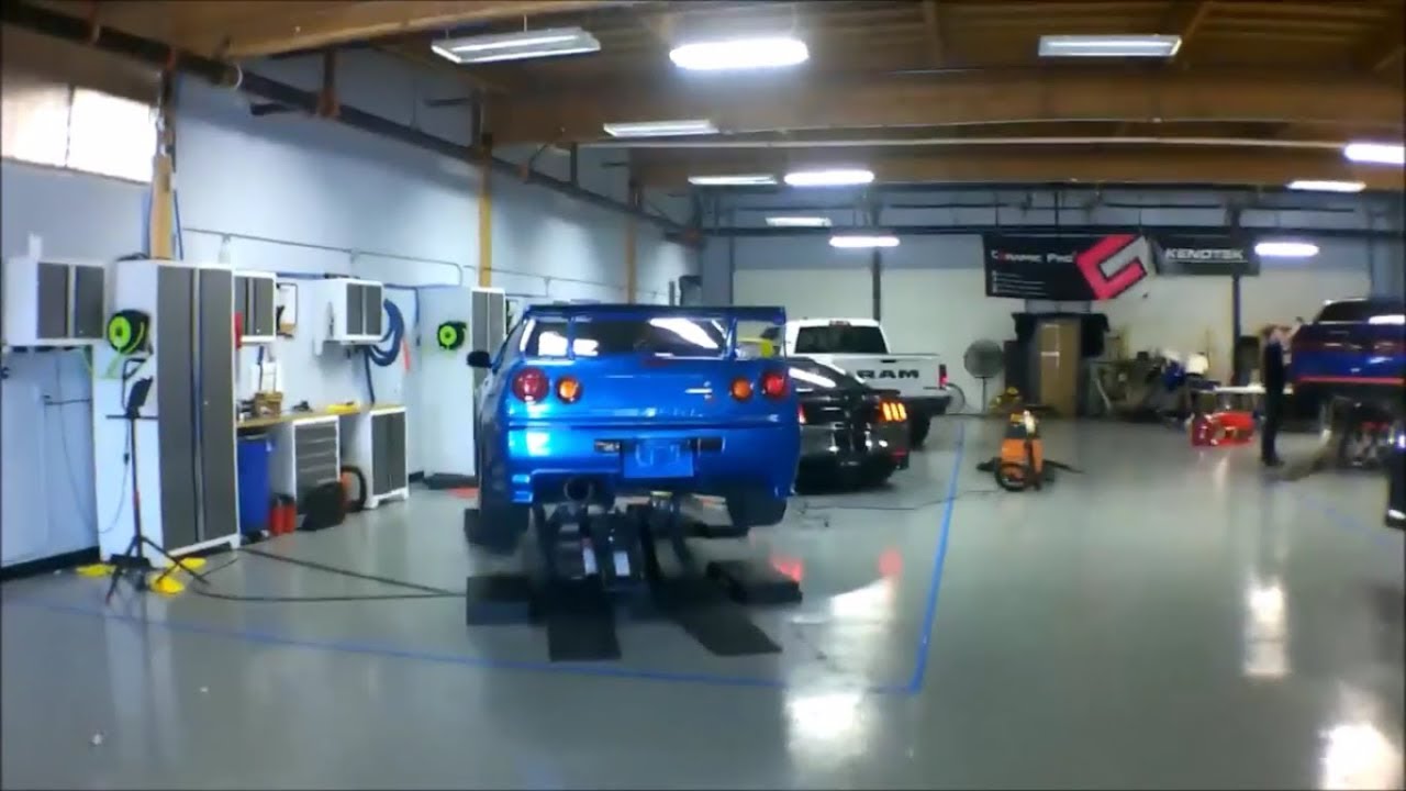 TOUR OF A DREAM AUTO GARAGE!! - YouTube