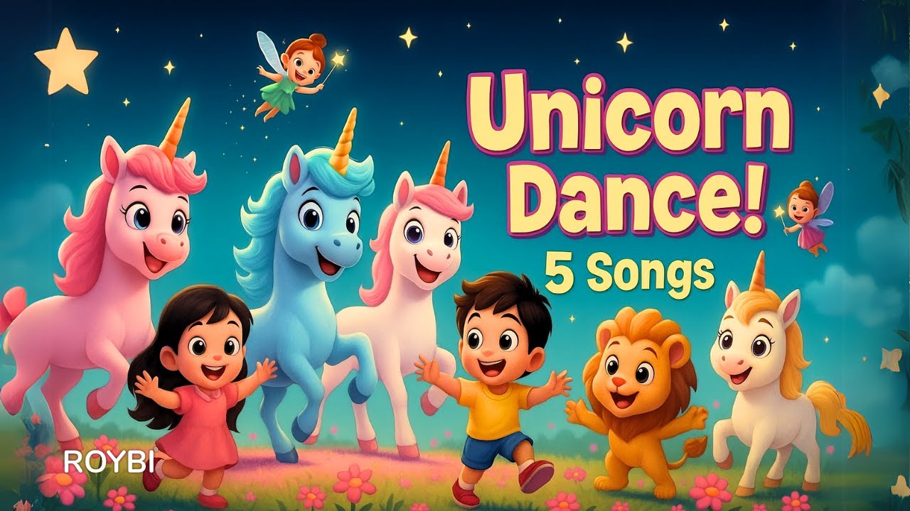 Rainbow Unicorn Songs for Kids | Nursery Rhymes & Kids Songs - YouTube