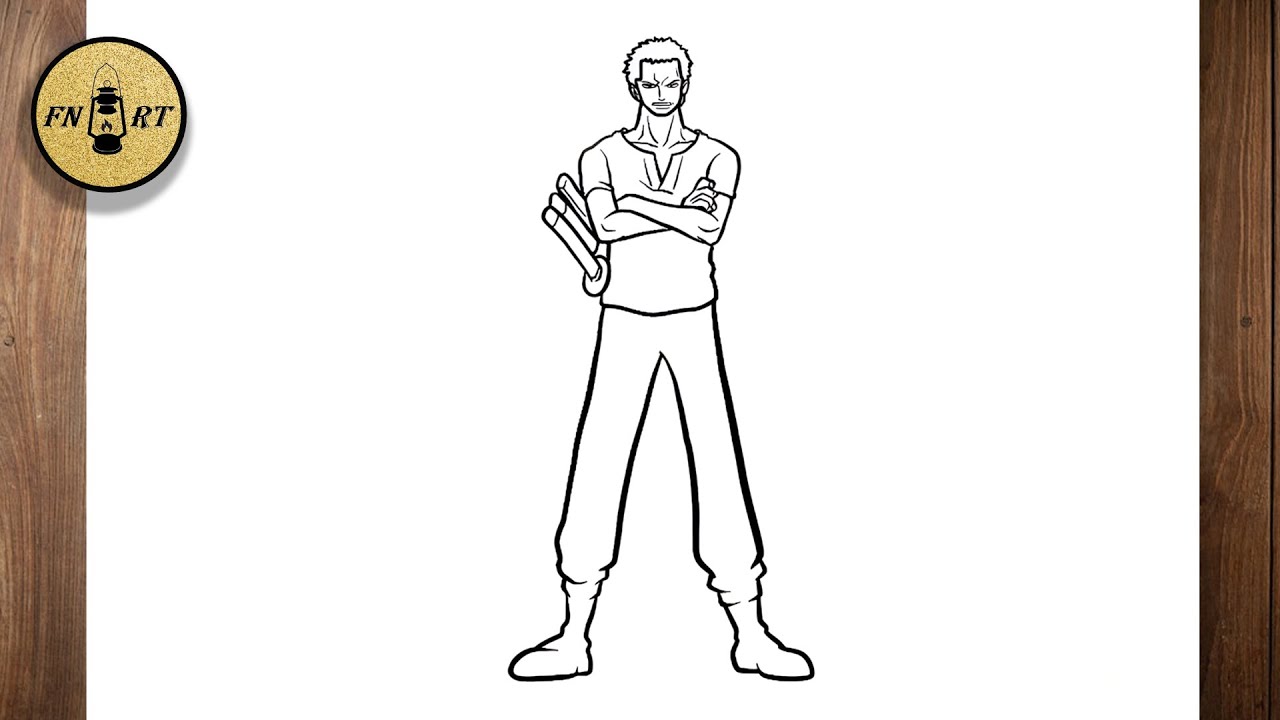 How to draw zoro full body easy step by step - YouTube