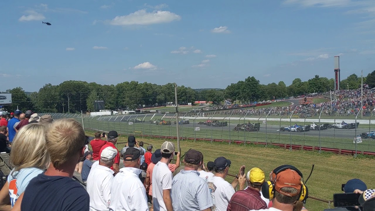 2019 Honda Indy 200 at Mid-Ohio Race Start - Grandstand 1 - YouTube