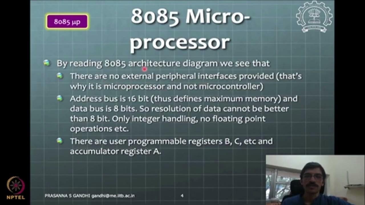 Lec 17: Microcontroller Architecture I #CH27SP #swayamprabha - YouTube