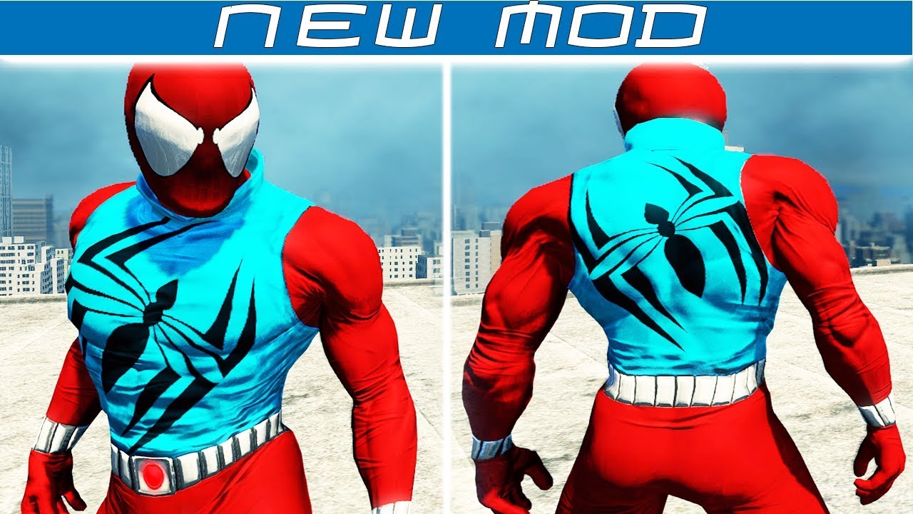 Scarlet Spider Ben Reily Suit MOD (The Amazing Spider-man 2 PC) - YouTube