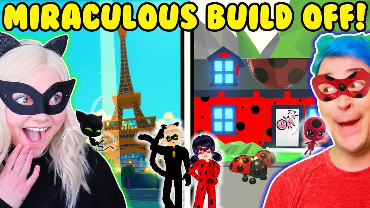 MEGA *MIRACULOUS LADYBUG vs CAT NOIR* BUILD OFF w/ my *BF*! WINNER GOES ...