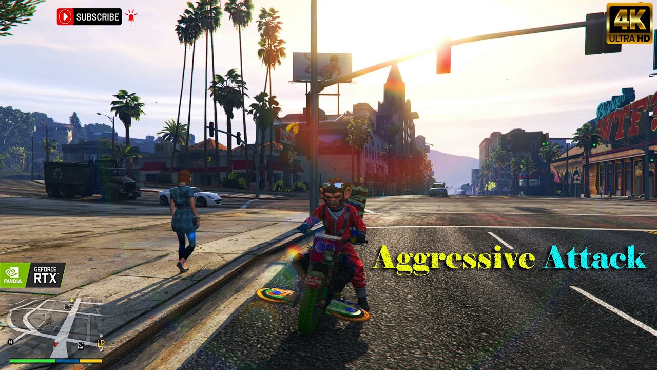 Aggressive Attack Online Players GTA 5 Realistic Graphics RTX 4K 60FPS ...